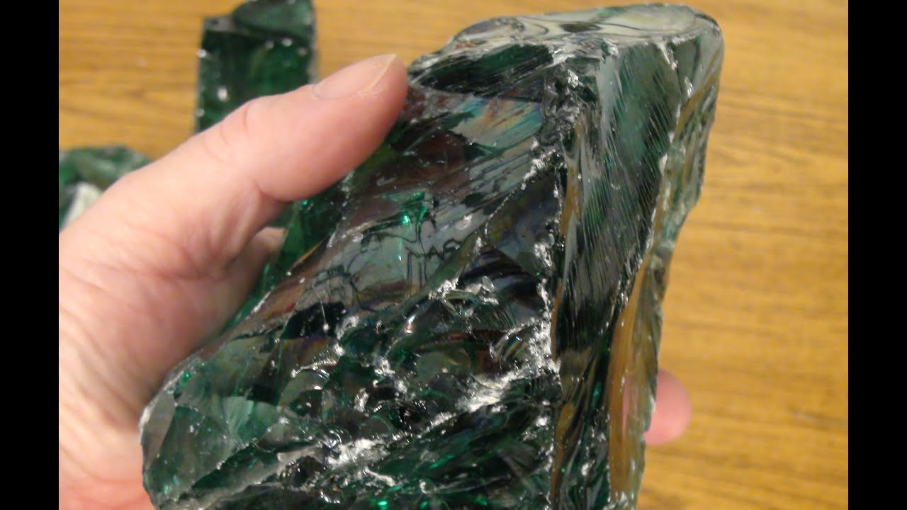 Green Obsidian; Volcanic Dragon Glass from Mexico Unboxing - YouTube