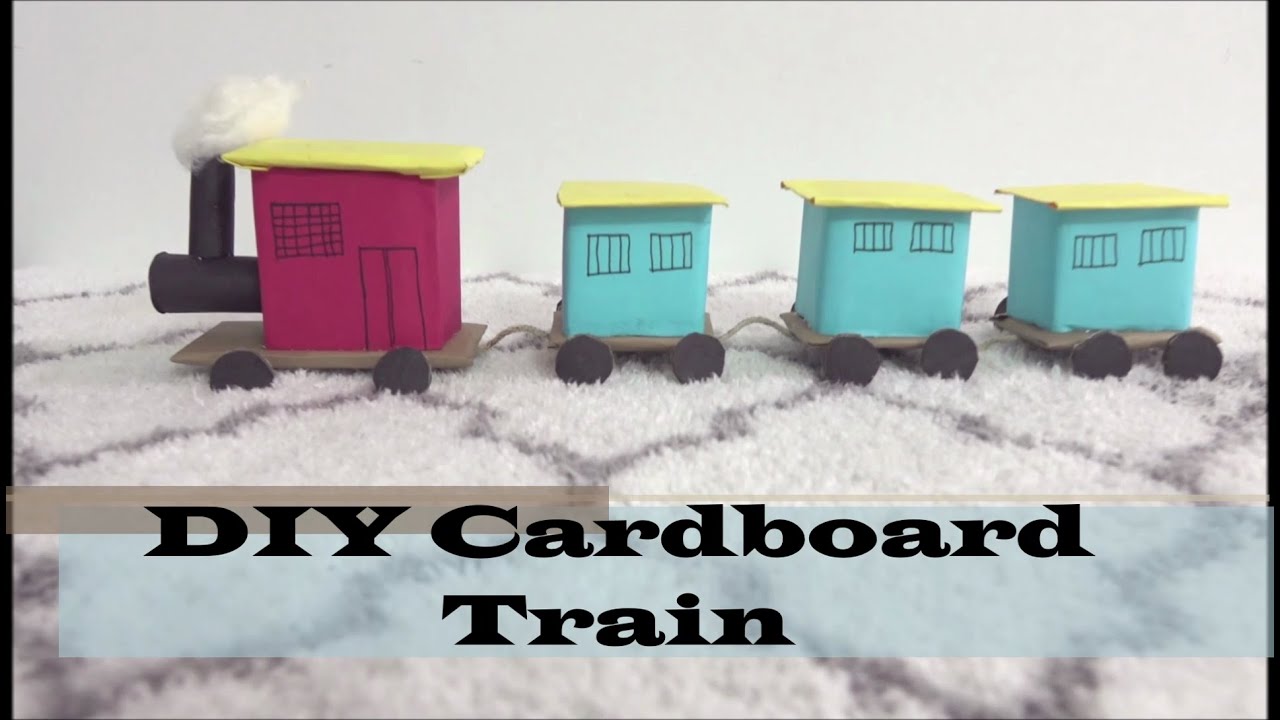 How to Make Train at Home | How to Make Cardboard Railway | DIY Train ...