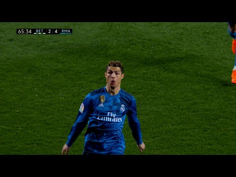 Cristiano Ronaldo Vs Real Betis Away (Stadium Sound) - 17-18 4K By CrixRonnie