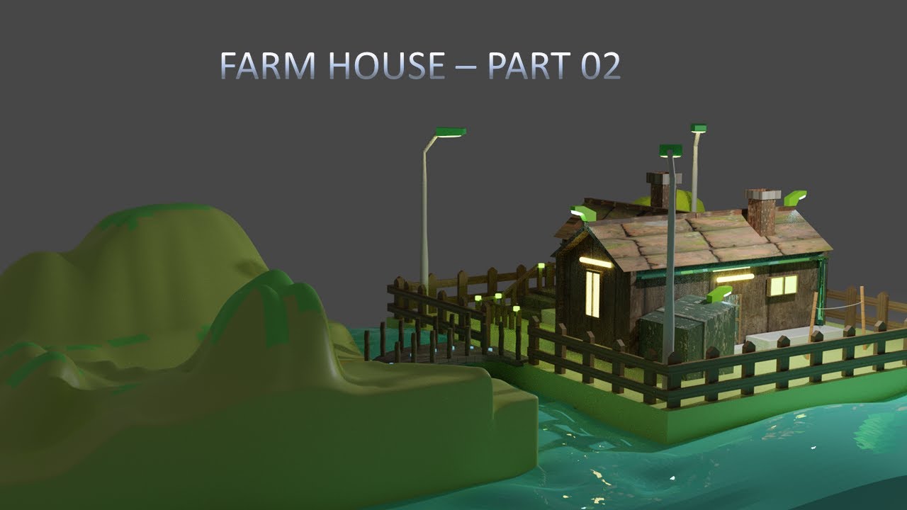 Build Farm House Using Blender - Part 02 - YouTube