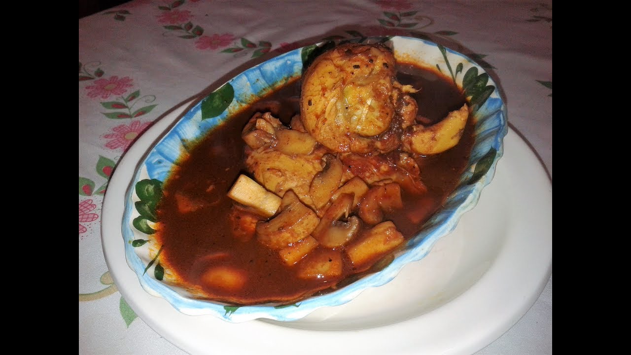CALDO DE CHILES SECOS CON POLLO Y CHAMPIÑONES - YouTube