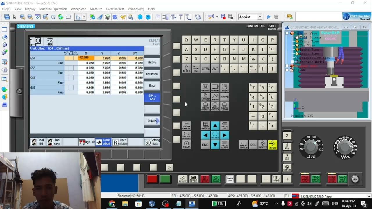 Cnc Programing And Simulation Sinumerik 828d M Youtube