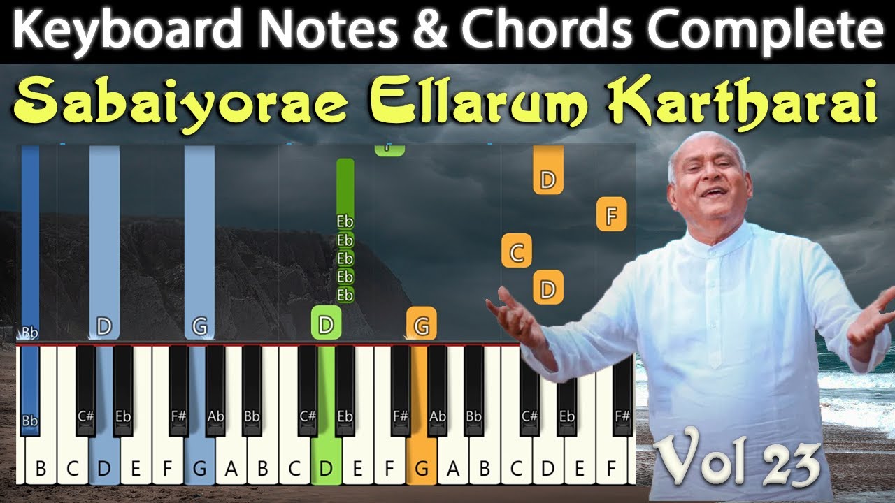 Sabaiyorae Ellarum Kartharai Keyboard Notes & Chords | சபையோரே ...