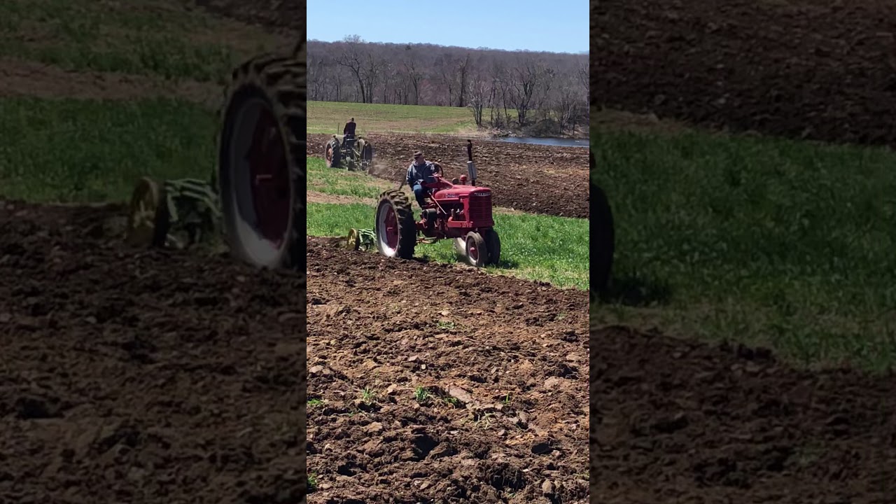 Farmall H plowing - YouTube