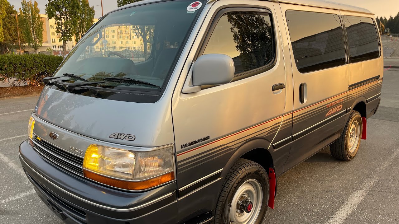 1992 Toyota Hiace Van Super Custom 4WD AT LH107 diesel2.8L RHD JDM ...