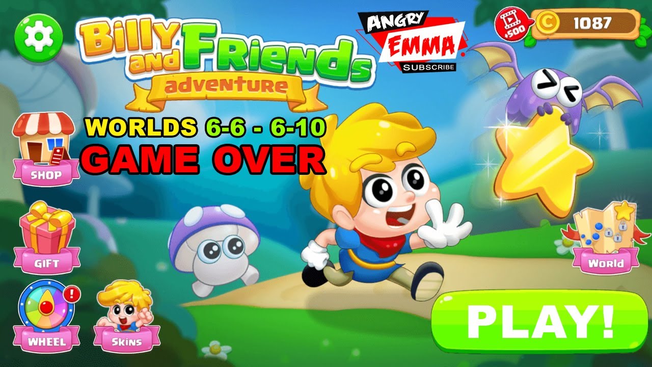 Billy Adventure GAME OVER - Worlds 6-6 - 6-10 + BOSS (Levels 56-60 ...