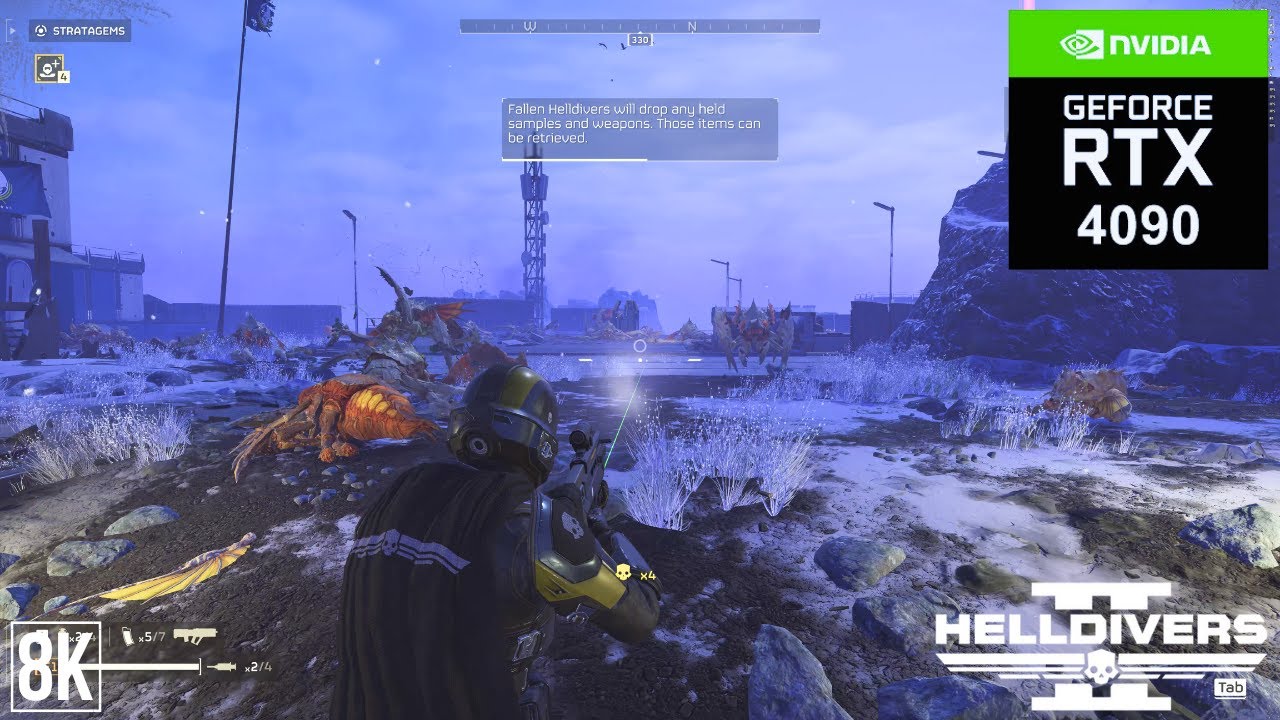 HELLDIVERS 2: RTX 4090 5800X3D | Benchmark Test (8K Native Maximum ...