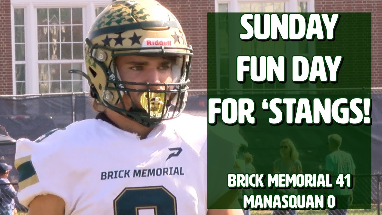 Brick Memorial 41 Manasquan 0 | Week 5 Highlights | Mustangs 6-0! - YouTube