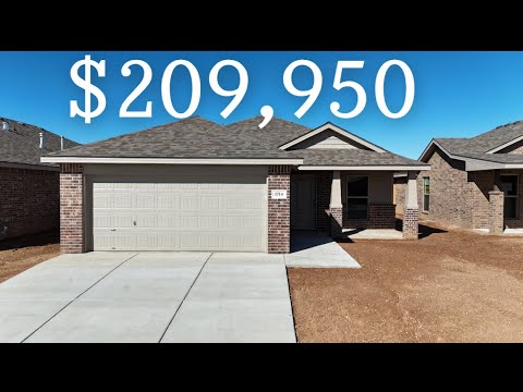NEW $209k+ 3 BED 2 BATH AFFORDABLE NEW BUILT HOME IN LUBBOCK TEXAS ...