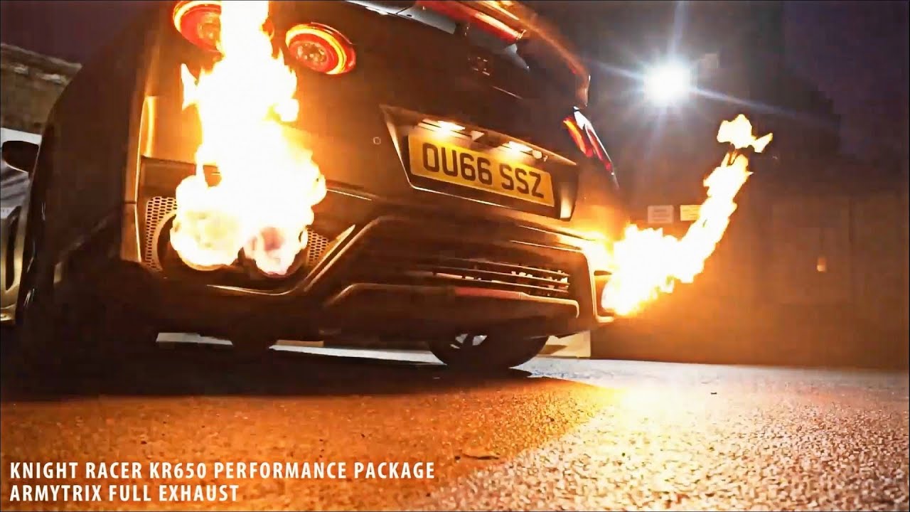 Behzinga's 2017 Nissan GT-R w/ ARMYTRIX Exhaust & Knight Racer KR650 ...