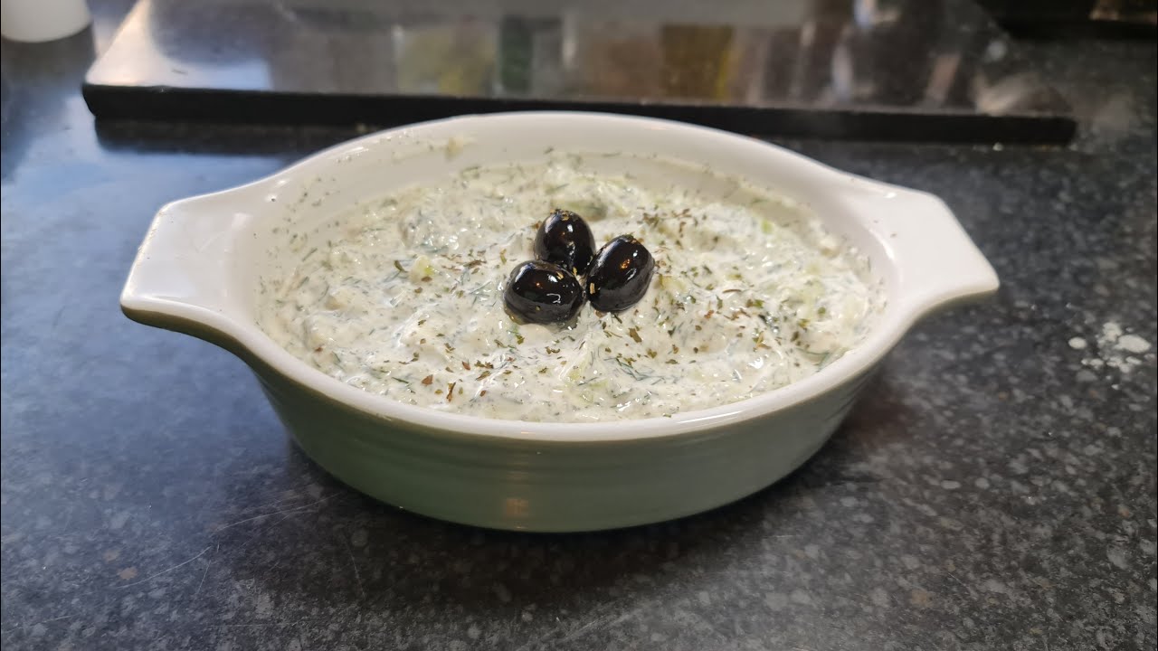 How to Make: Tzatziki (Greek Yogurt and cucumber Dip) - YouTube