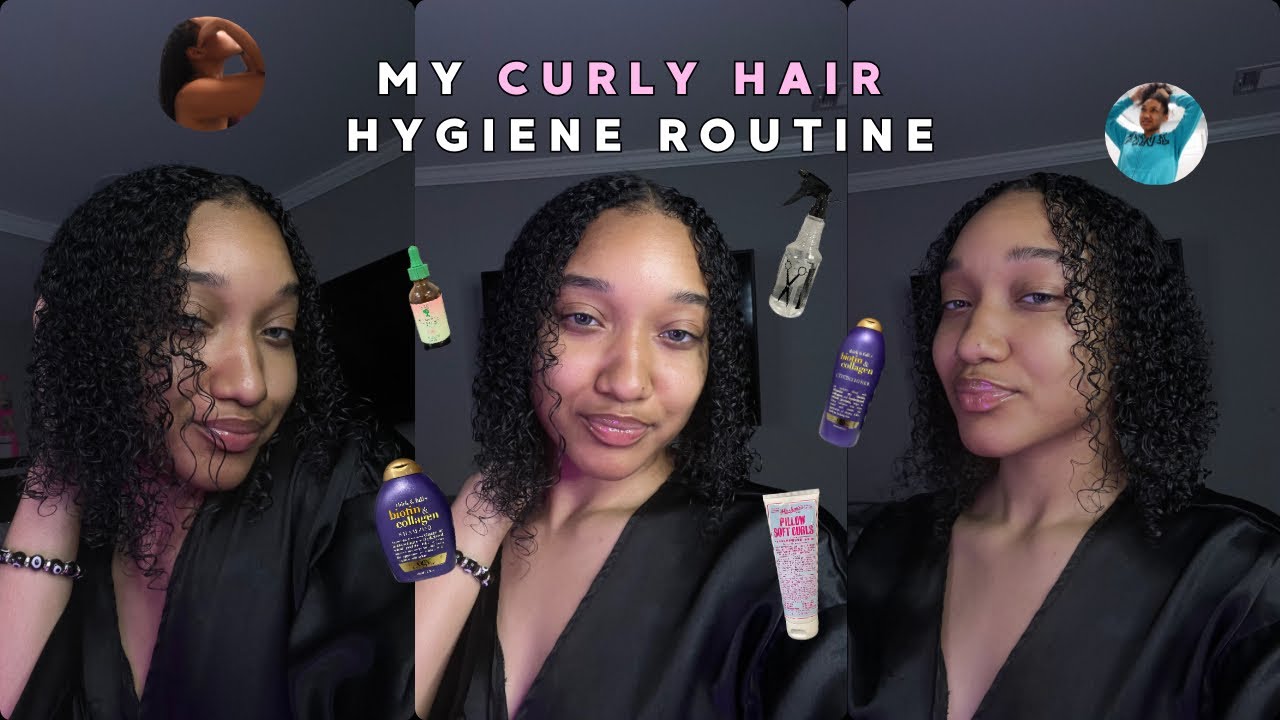 Curly hair WASH AND GO ROUTINE: 3b/3c/4a hair type | hair mask + oil ...