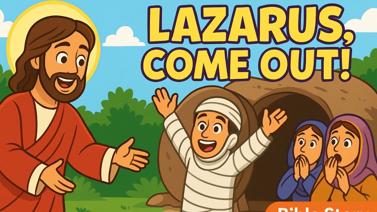 Jesus Brings Lazarus Back to Life | Bible Story for Kids#jesus #lazarus ...