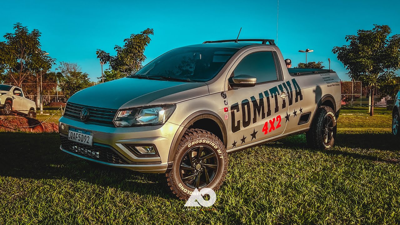 SAVEIRO G7 BRUTA 10CM CALCO PNEUZAO PROJETO COMITIVA 4x2 EP #972 - YouTube