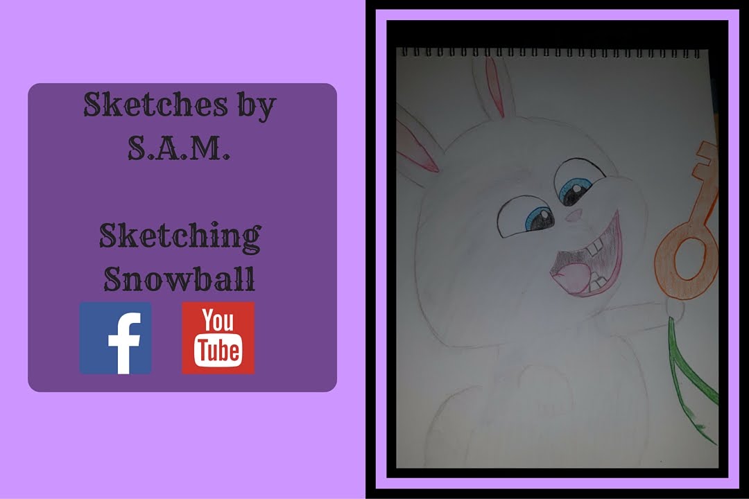 How to draw Snowball from The Secret Life of Pets(Time Lapse) - YouTube