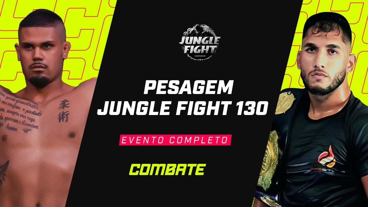 AO VIVO | PESAGEM JUNGLE FIGHT | EVENTO COMPLETO | Combate.globo - YouTube