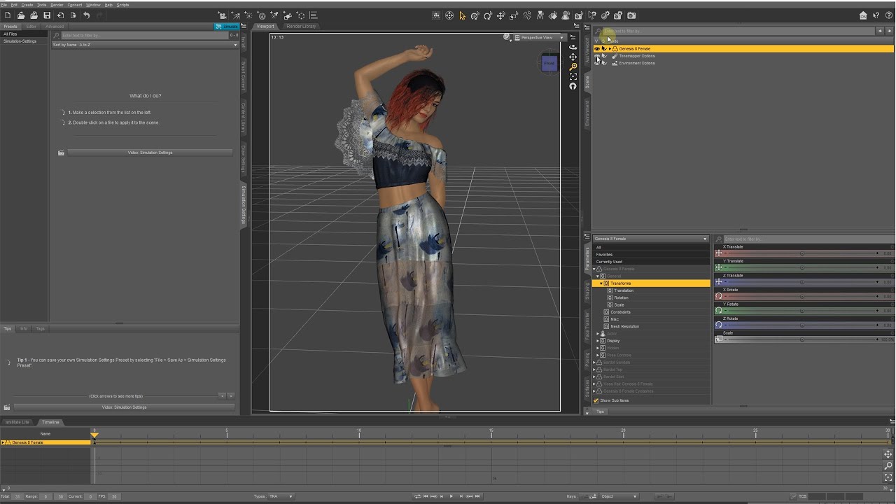 【Tutorial】How to create character and save preset in Daz Studi - YouTube