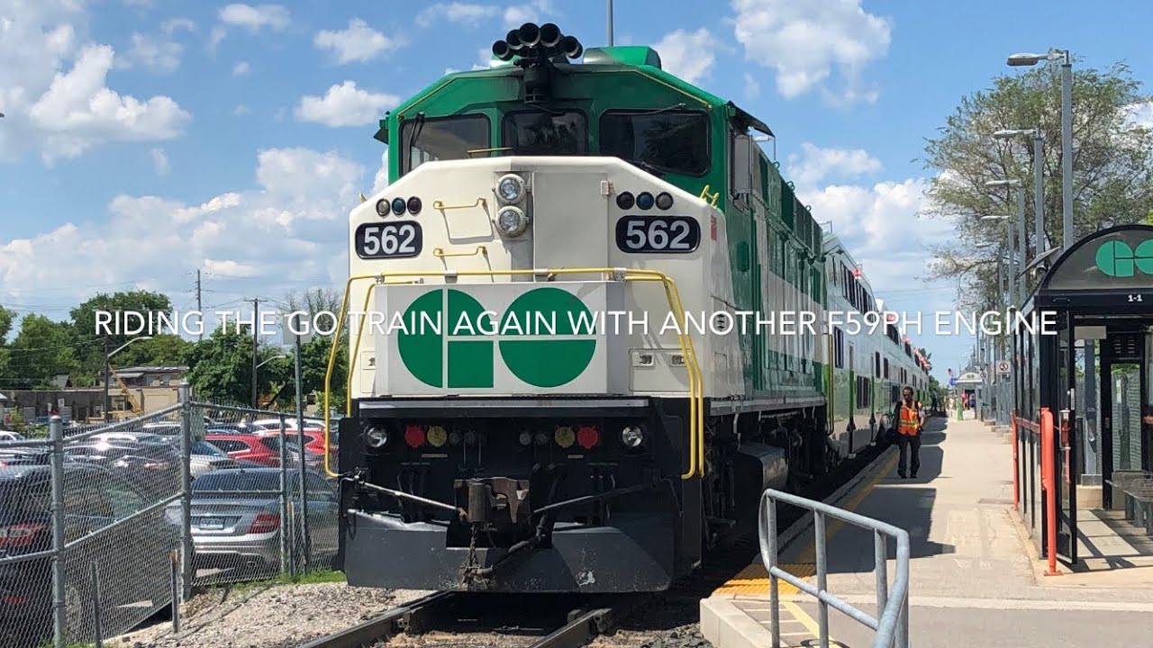 Riding the Go Train with the Rare F59PH Engine Again From Union Station ...