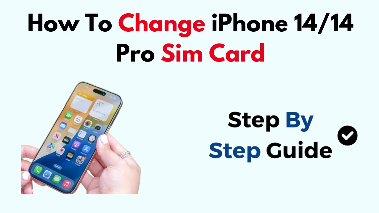 How To Change iPhone 14/14 Pro Sim Card - YouTube