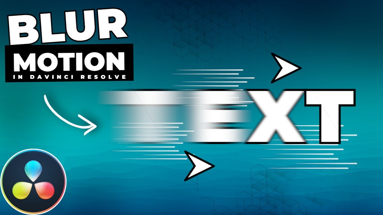 How To Add MOTION BLUR To TEXT In Davinci Resolve - YouTube