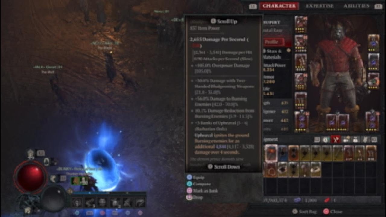 Diablo 4 - Season 2 Hellhammer Barbarian Build Overpowered! - YouTube