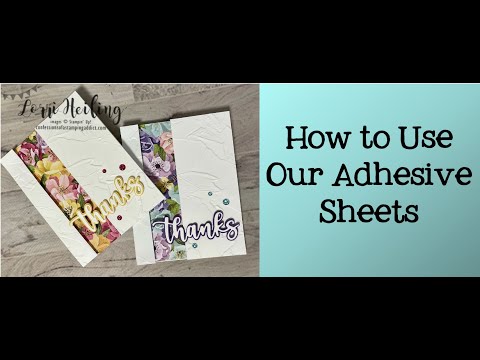 How to Use Adhesive Sheets - YouTube