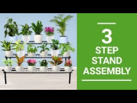 Assembly of Three Step Stand for Multiple Plants and Pots Stand - YouTube