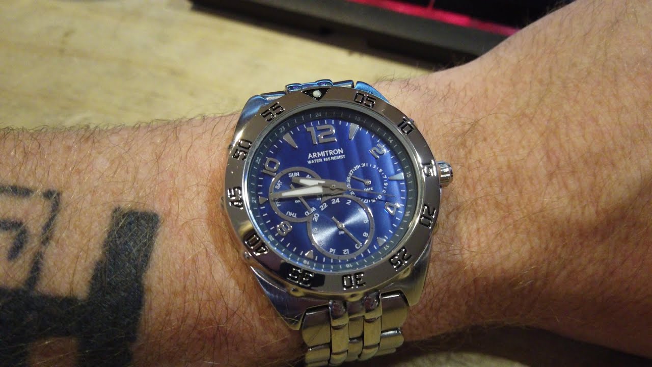 Armitron Analog Steel Bracelet Watch - YouTube