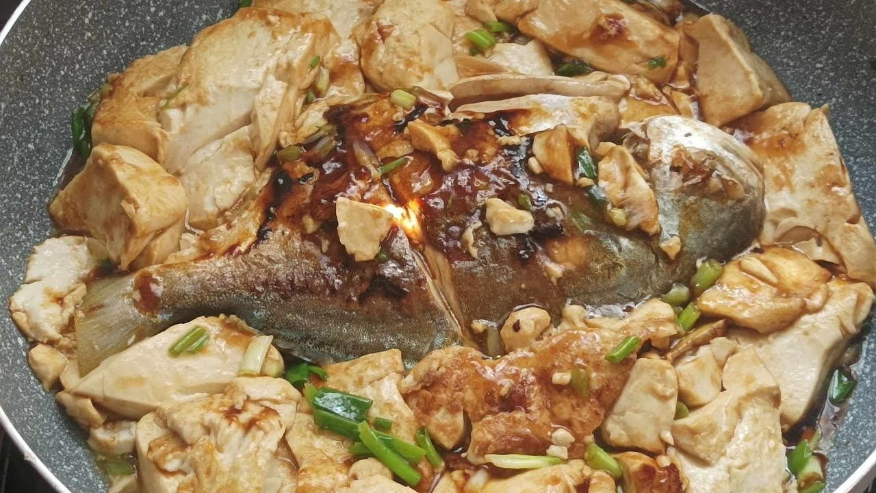 Fried fish with Tofu - YouTube