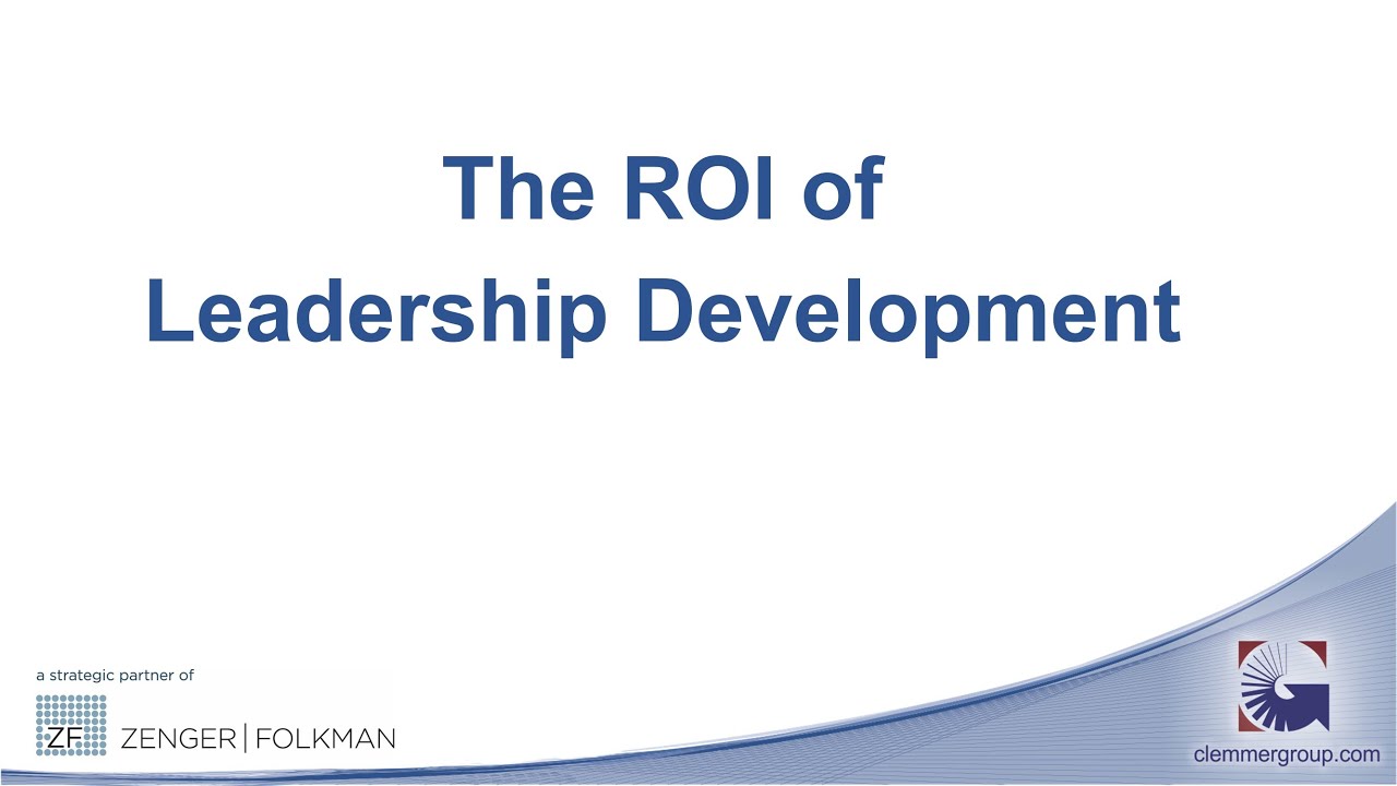 The ROI of Leadership Development - YouTube