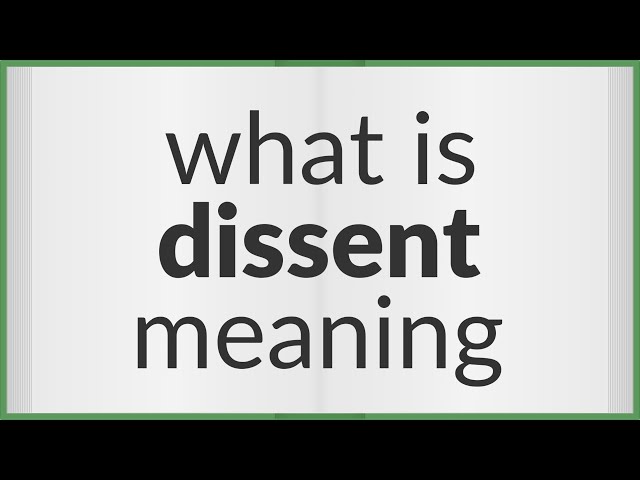 Dissent Definition