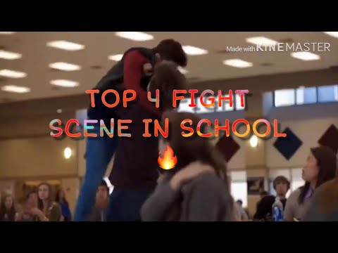 top 4 school fight scene in movie! - YouTube
