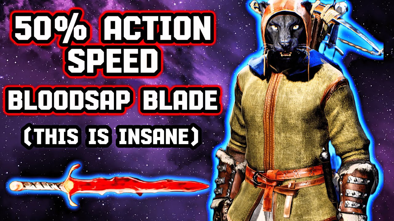 50% Action Speed BLOODSAP BLADE Is BUSTED | Dark and Darker - YouTube