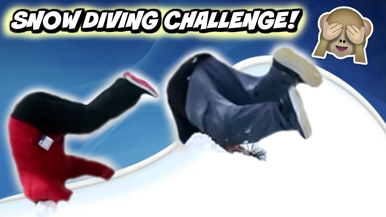 THE SNOW DIVING CHALLENGE! (Being Judged By Performance!) - YouTube