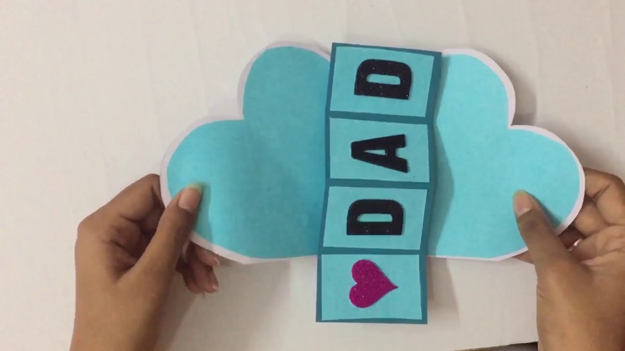 Heart shape card tutorial/ Easy handmade card for Father’s Day special ...