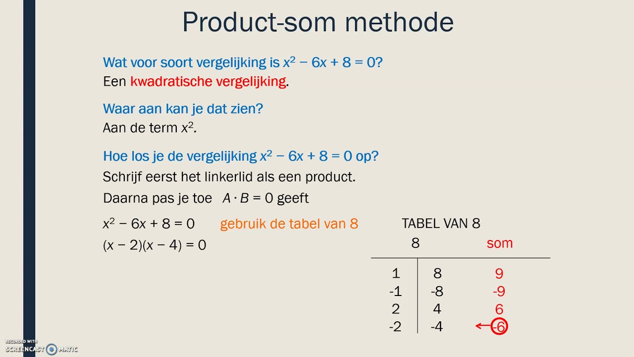 Kennisclip product-som methode - YouTube