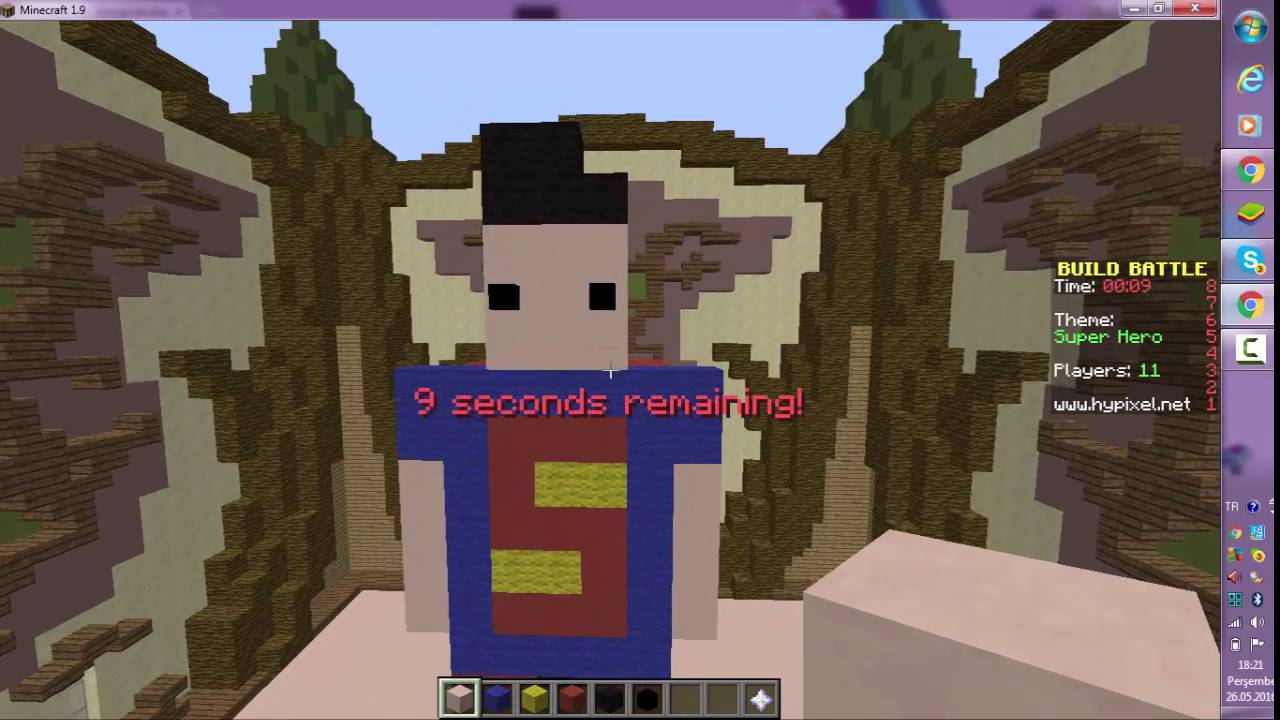 Minecraft Build Battle | Bölüm - 1 | Superhero - YouTube