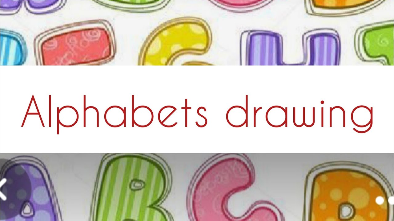 alphabets drawing.. how to draw pictures with the help of alphabets#art ...