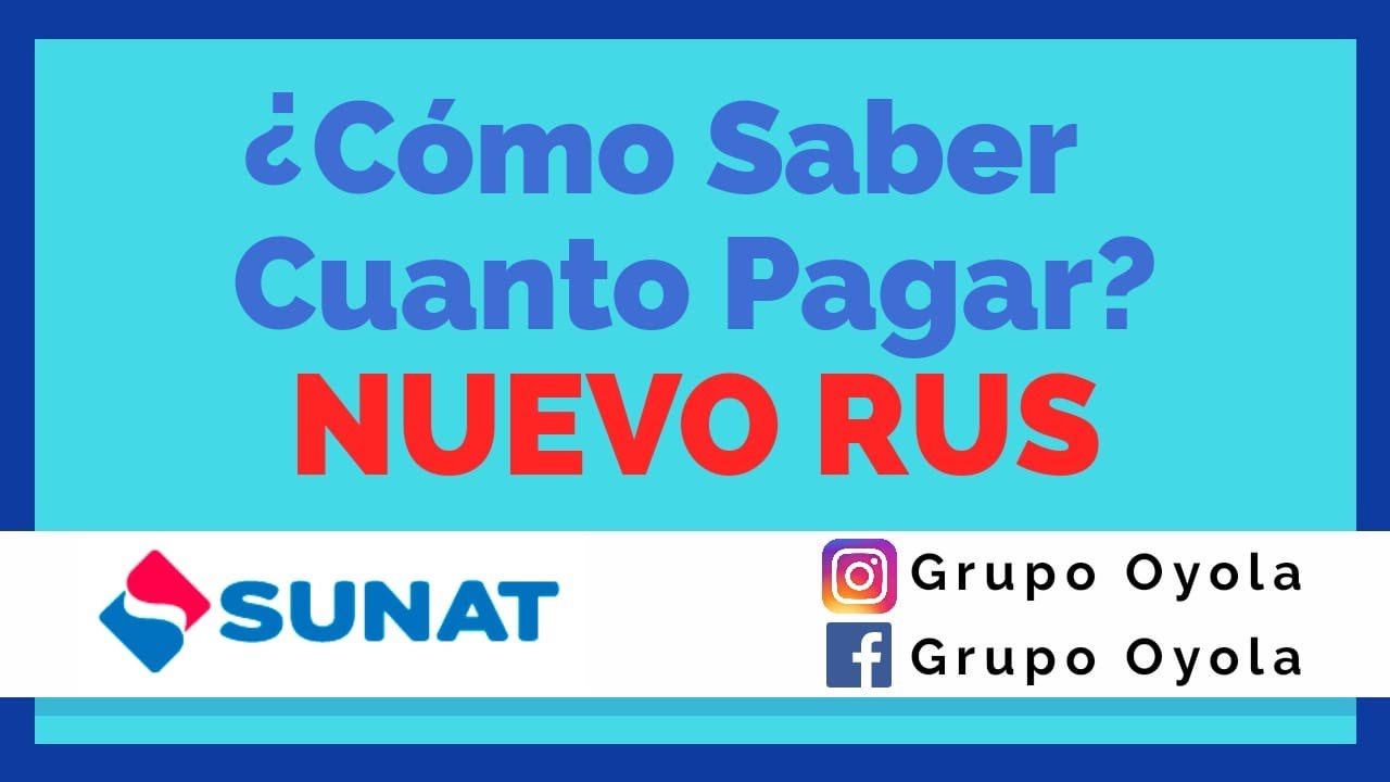 NRUS/NUEVO RUS - COMO CALCULAR TU IMPUESTO A PAGAR 2020 SUNAT - YouTube