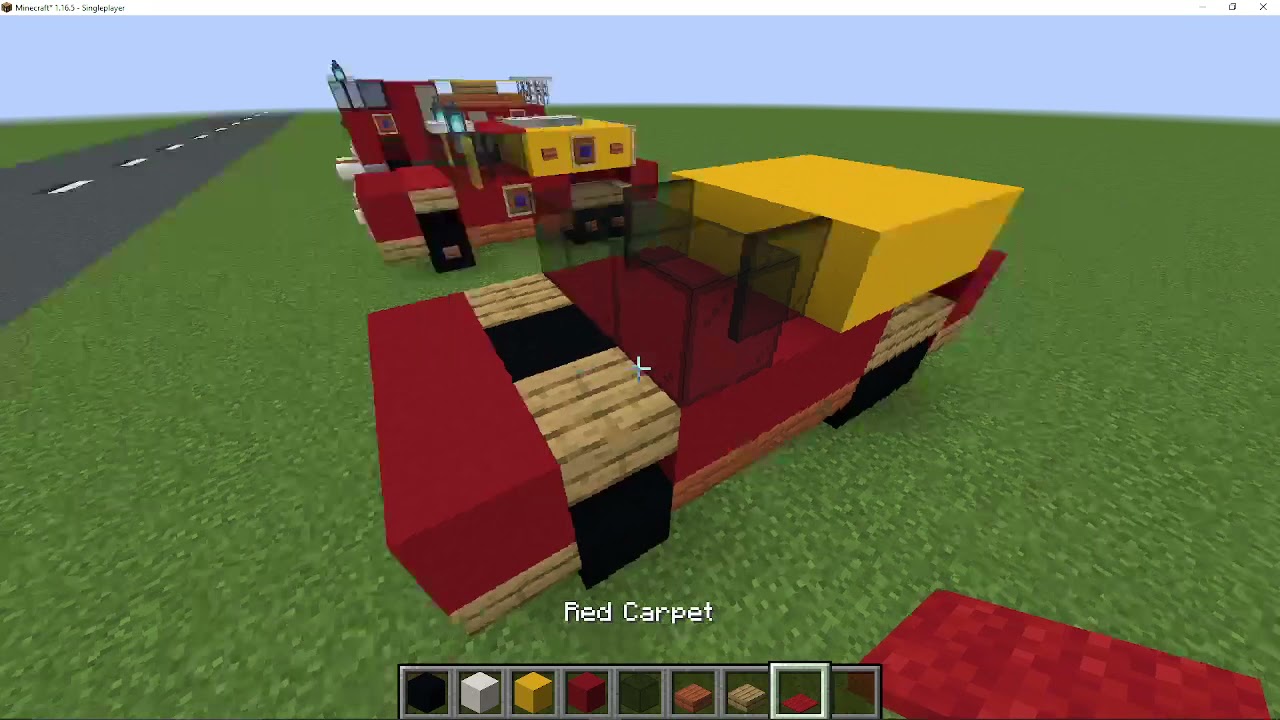 Minecraft Fireman Sam Venus Fire engine Tutorial - YouTube