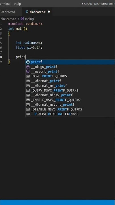 Area Of Circle In C Programmingcodewithme Shorts Trending Viral Viralshorts