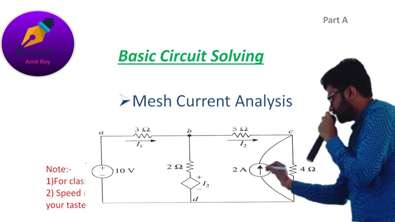Mesh Current Analysis With All Types Of Possibile Example by Amit Roy ...