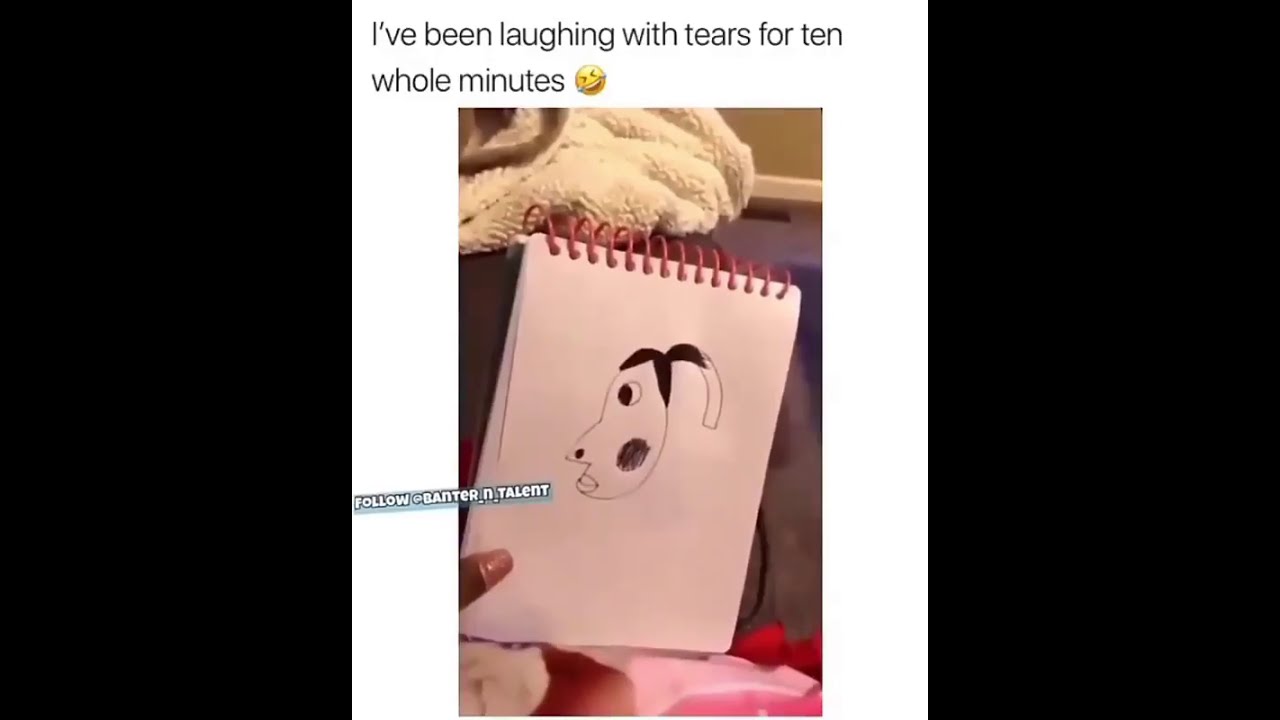 Dad Laughs at Daughter's Drawing of Her Mom - YouTube
