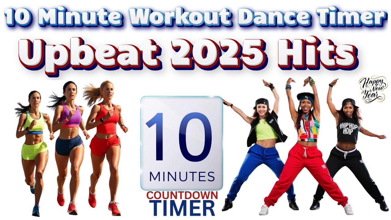 10 Minute Workout Dance Timer Upbeat 2025 Hits - YouTube