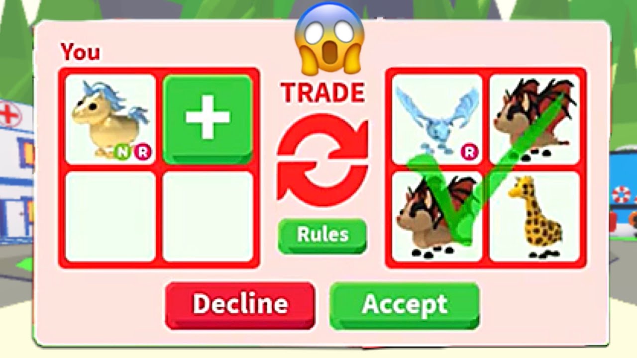 😱 WHAT People TRADE FOR NEON GOLDEN UNICORN In Adopt Me ! - YouTube