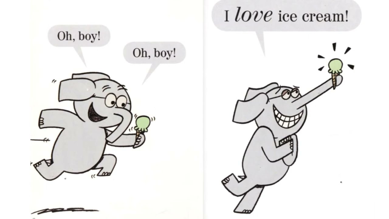 Elephant& Piggie!Should I Share My Ice Cream book Read aloud English ...