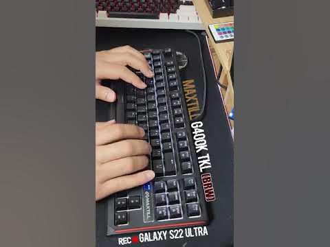 MAXTILL TRON G400K 갈축 타건 - YouTube