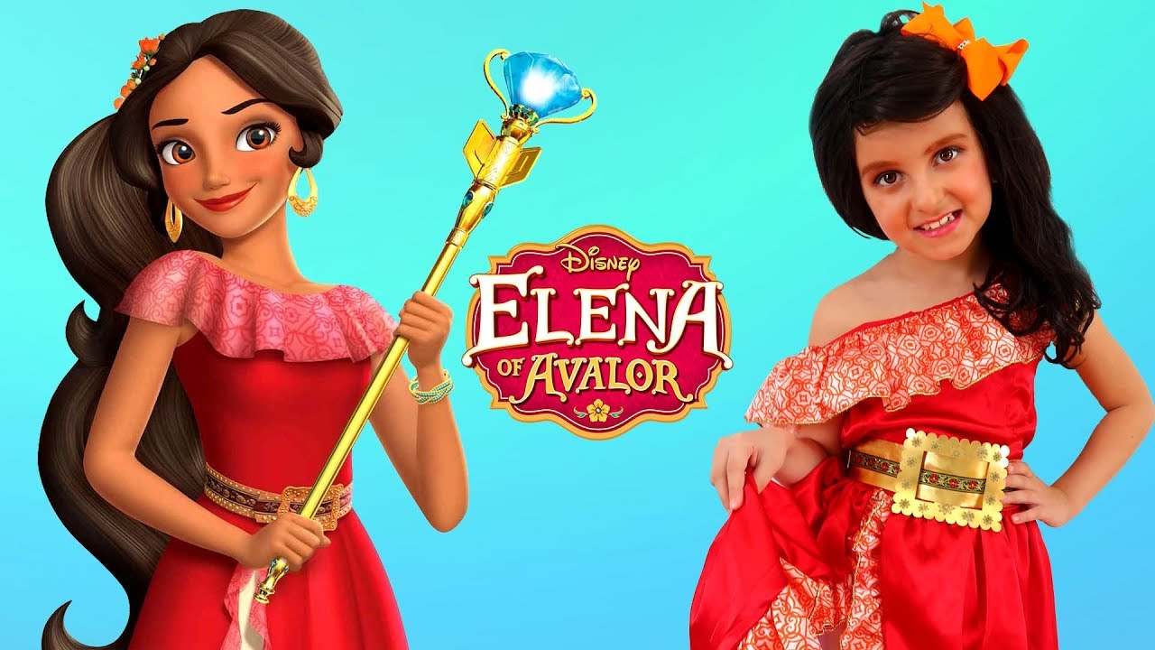 Kids Make Elena of Avalor Tutorial with Colours Paint | Super Elsa ...