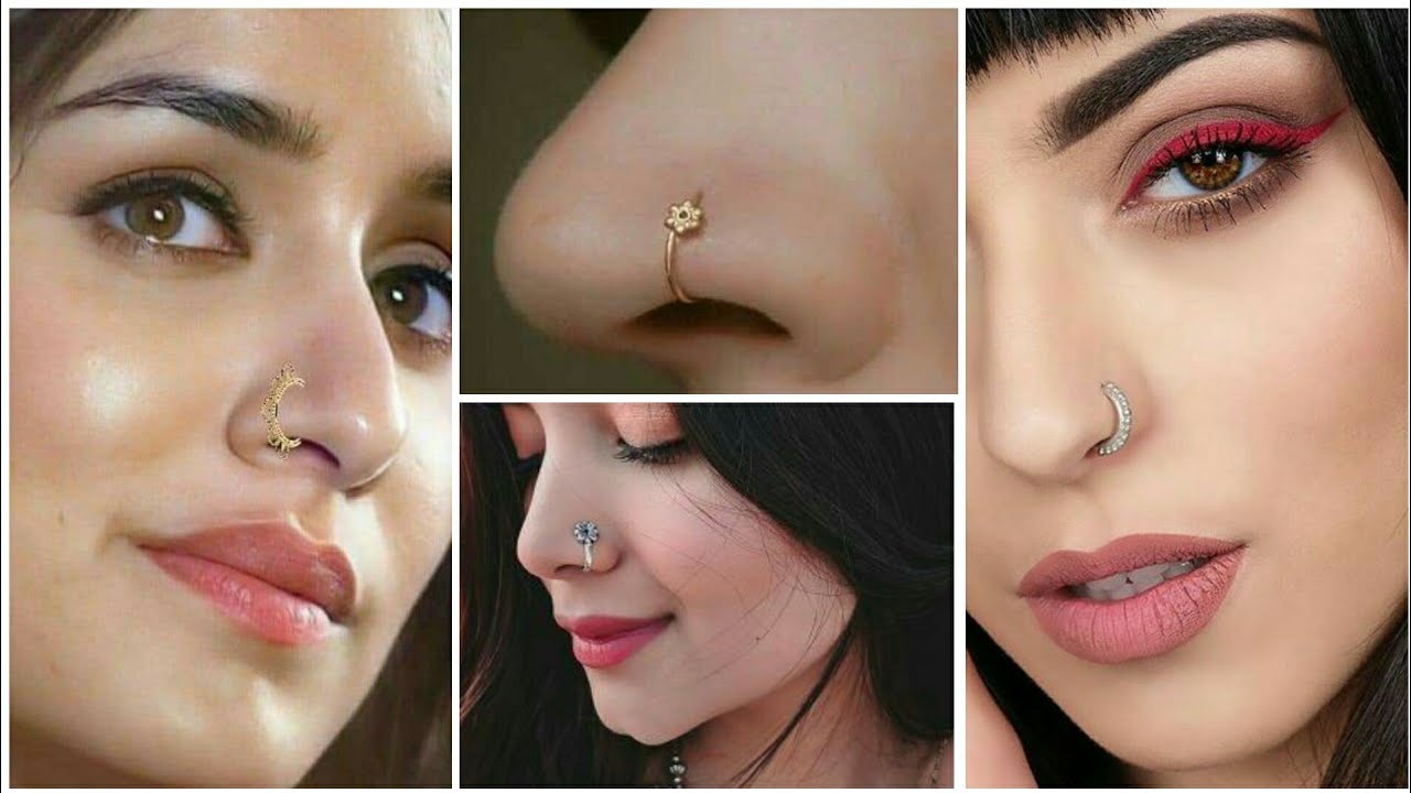 Latest gold nose pin design | New popular model nose pin design | gold ...