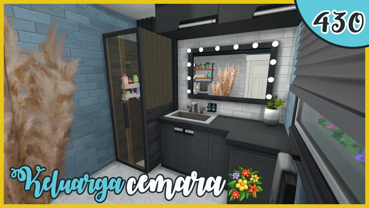 "😍 KAMAR MANDI MINIMALIS NYA ATHIFA 😍" | Ep.430 | The Sims 4 Cemara ...